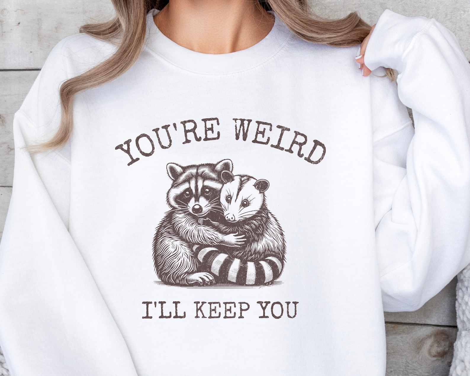 You're Weird I'll Keep You PNG, Funny Retro Meme Graphic Printable, POD ...