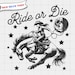 Cowgirl Ride or Die PNG, Western Digital Sublimation POD Design, Girl ...