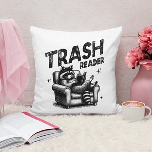 Trash Reader Raccoon PNG, Funny Retro Meme Graphic Printable, POD ...