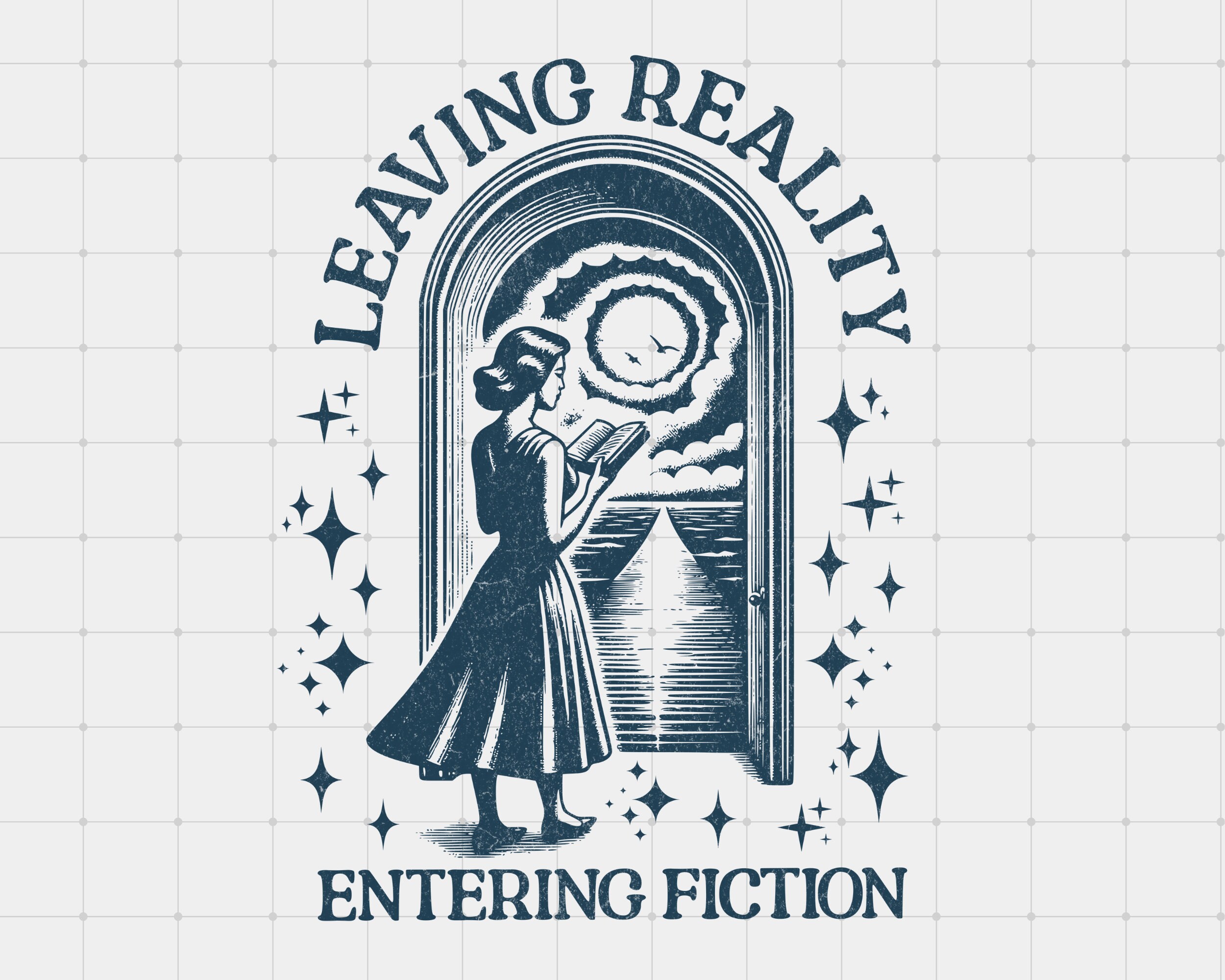 Leaving Reality Entering Fiction PNG, Funny Retro Meme Graphic ...