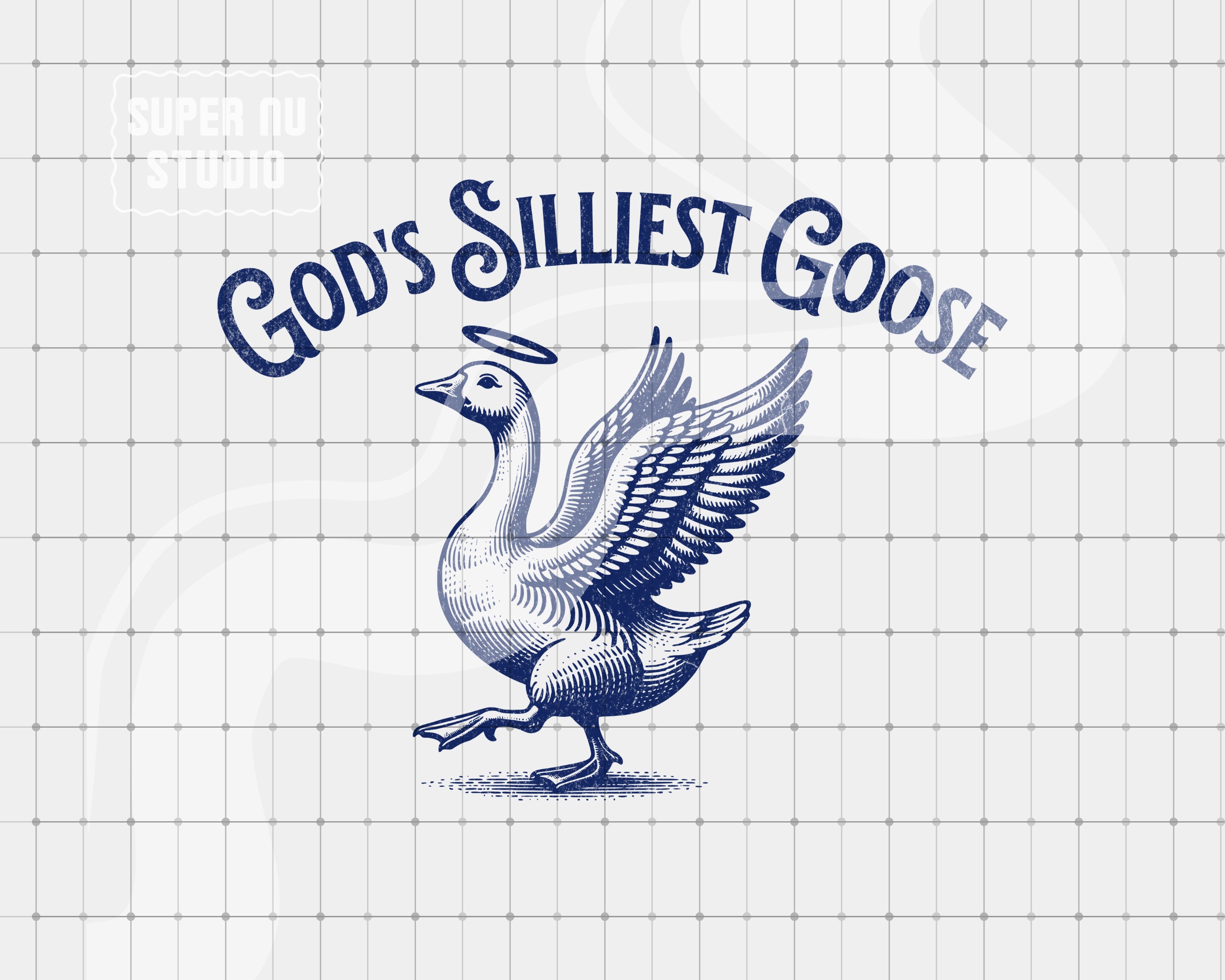 God's Silliest Goose PNG, Retro Digital Download, Funny Shirt ...