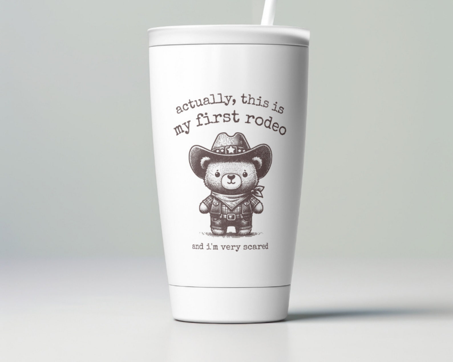 First Rodeo Teddy Bear Cowboy PNG, Retro Meme Graphic Printable, Funny ...
