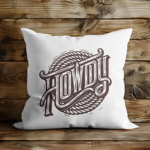Howdy Rope Text SVG PNG, Retro Western Graphic, Digital Download ...