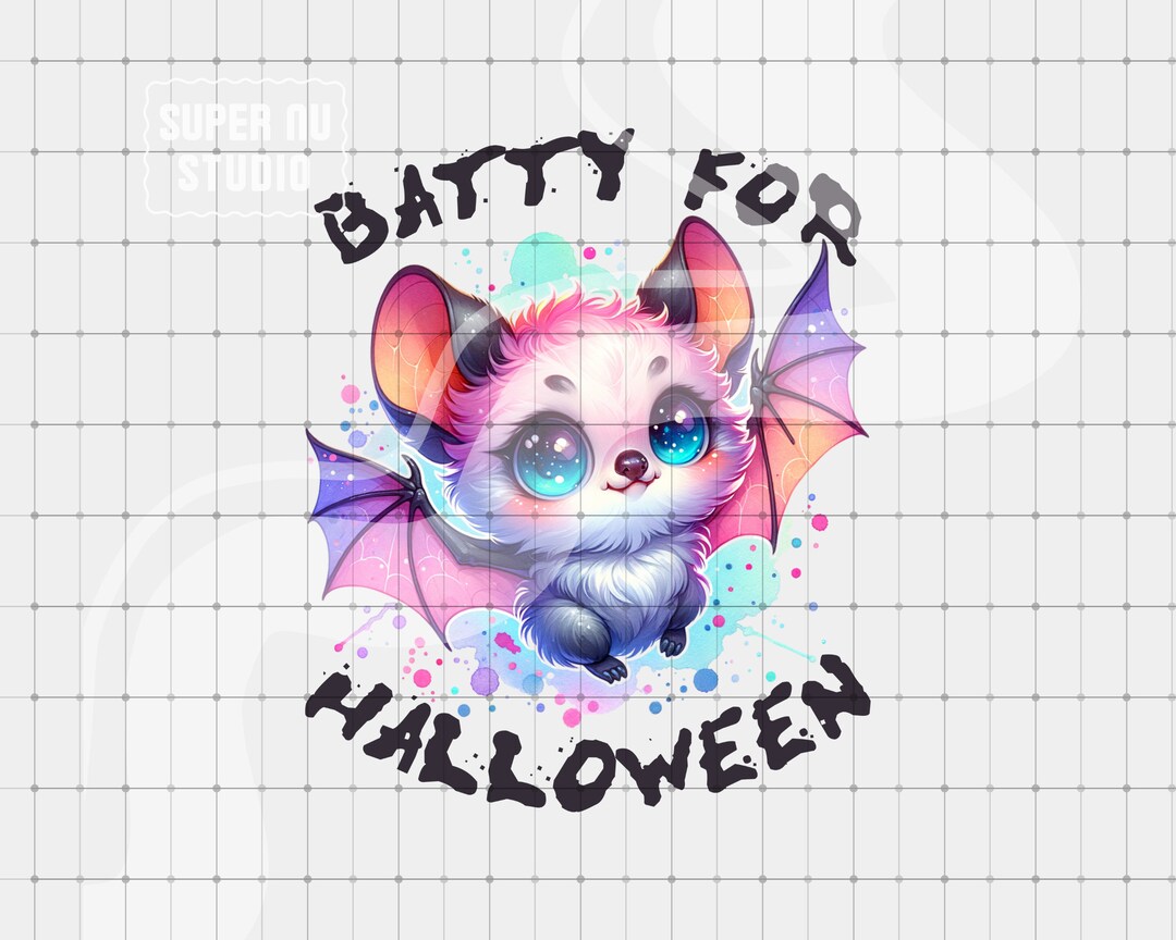 Batty for Halloween PNG, Bat Png, Halloween Digital Download Art ...