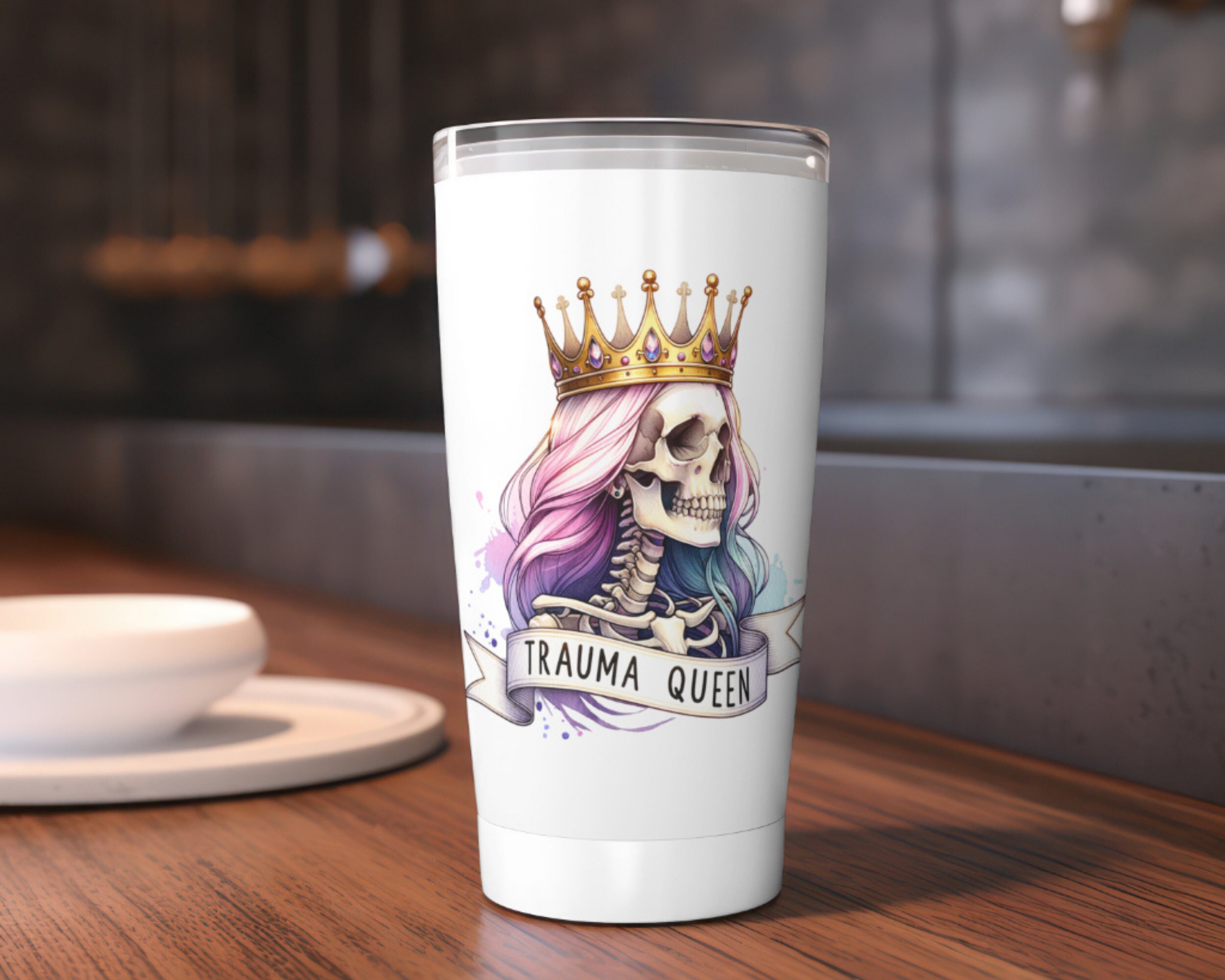 Trauma Queen PNG, Funny Retro Meme Graphic Printable, POD Design ...