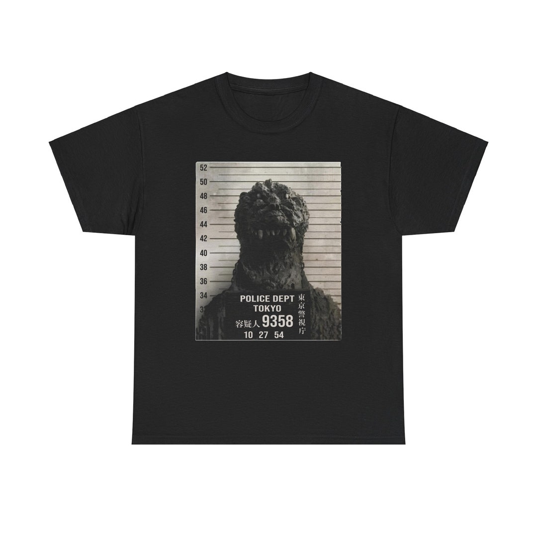 Godzilla Mugshot Shirt, Funny Godzilla Shirts, King of Monsters T Shirt ...