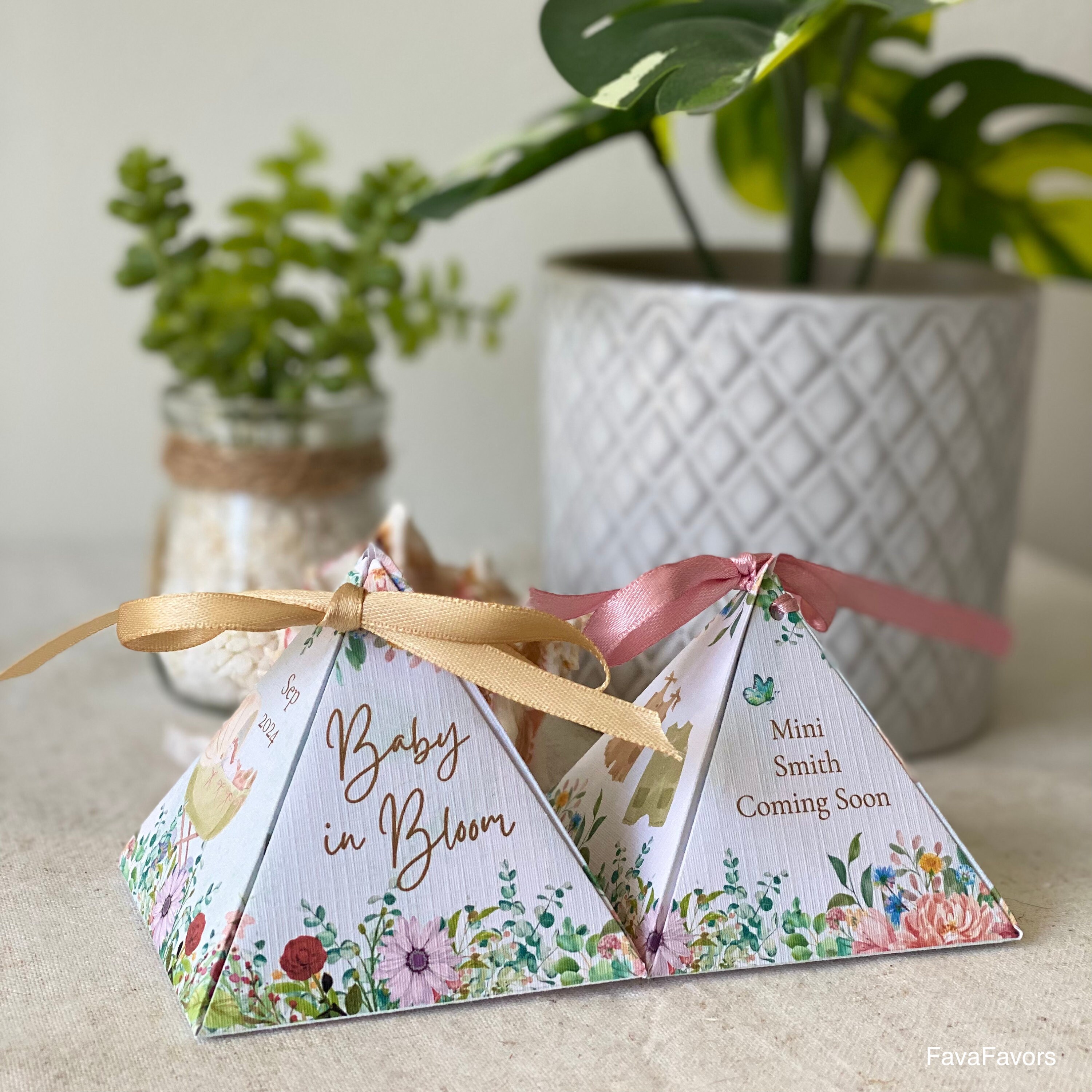 Customized Baby Shower Gift Boxes Baby in Bloom Assembly Required Box ...