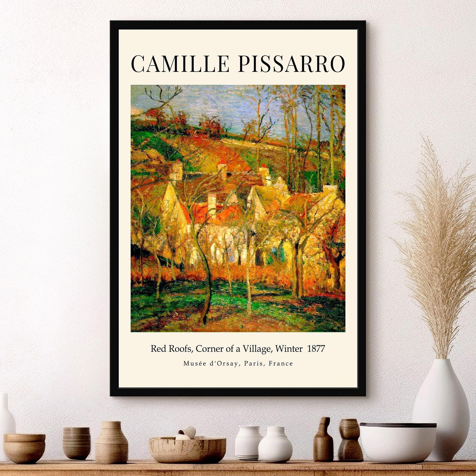 Camille Pissarro Poster Print, Modern Wall Art, Vintage French Home ...