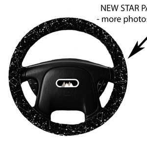 Lightly Padded Non Slip Steering Wheel Cover - Stars - Car Accessory ...