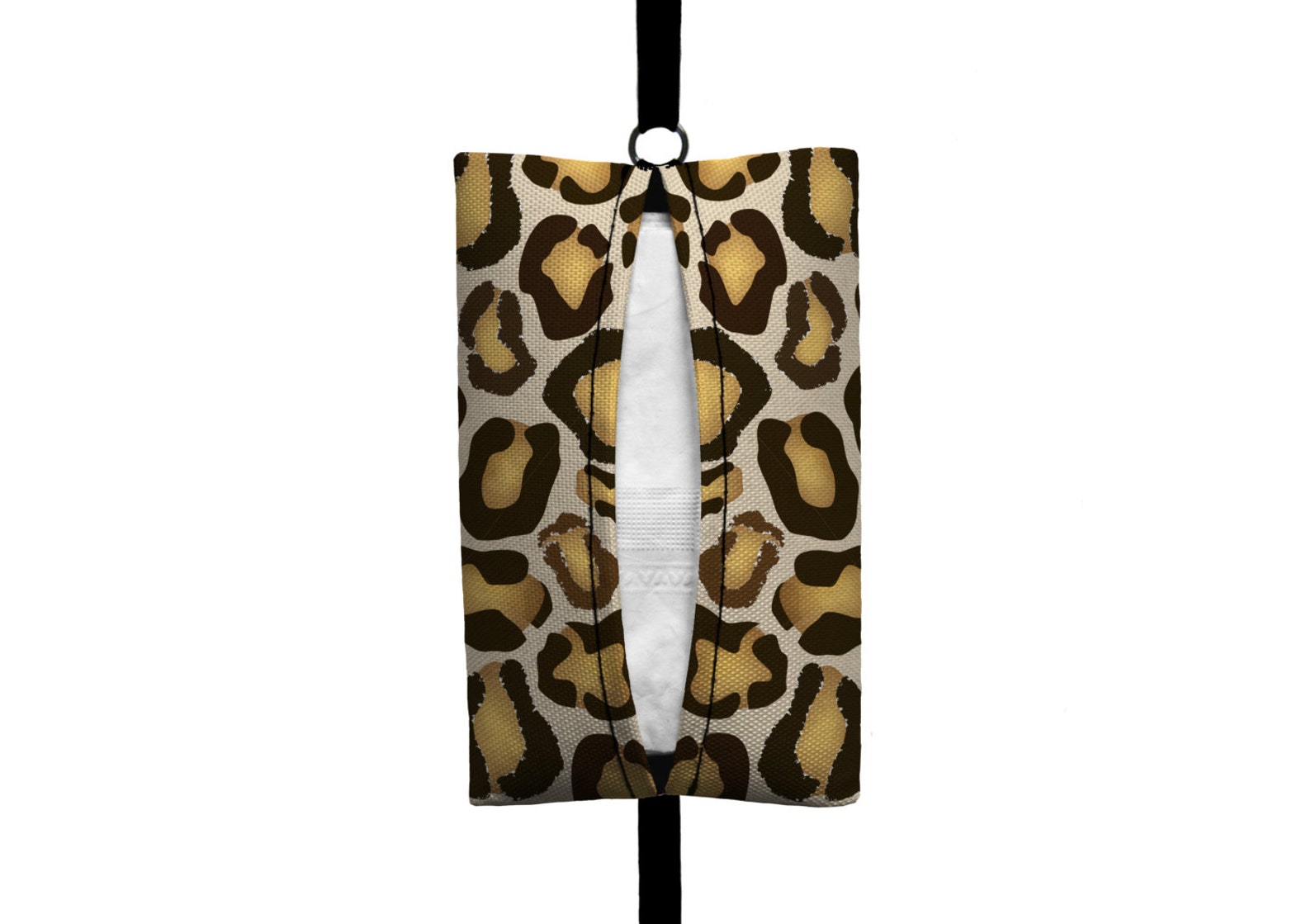 Auto Sneeze Leopard Print Visor Tissue Case/cozy Car - Etsy