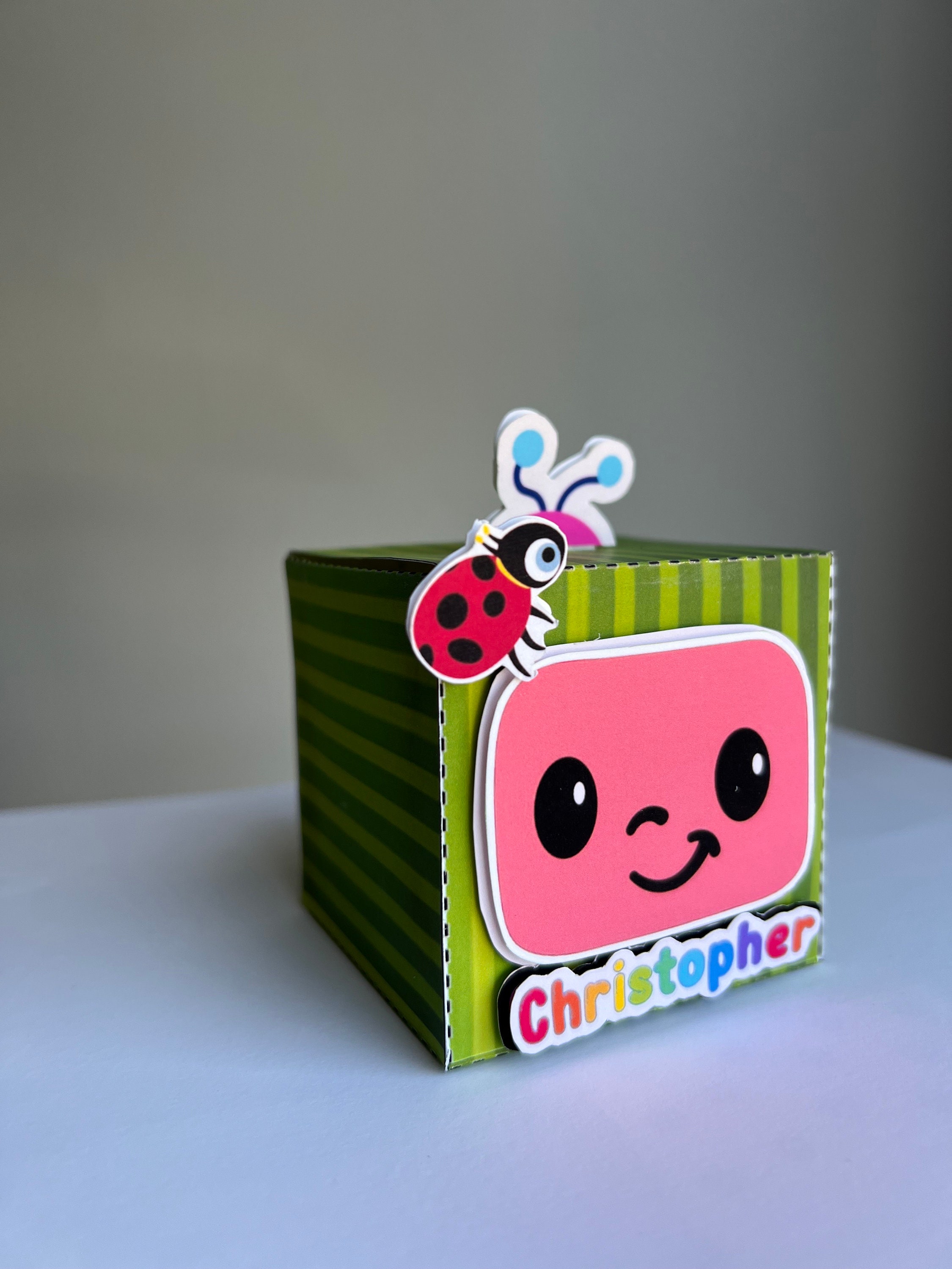 Cocomelon Theme Box, 5 Party Favor Box, Party Supplies, Party ...