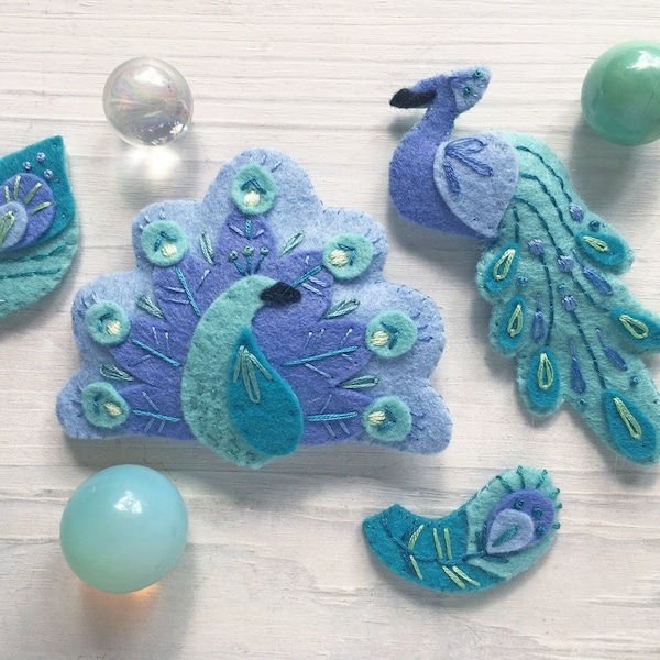 Mini Felt Animals - Etsy