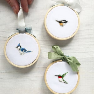 Tiny Birds Collection Hand Embroidery Pattern PDF Download, Mini ...