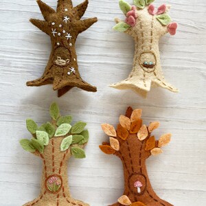 Little Seasons Trees Sewing Pattern PDF Download, Spring Summer Autumn ...