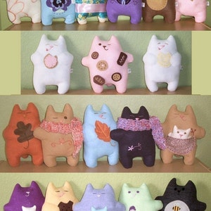 Fatkitty Plush Sewing Pattern PDF Download, Sew Your Own Felt Stuffed ...