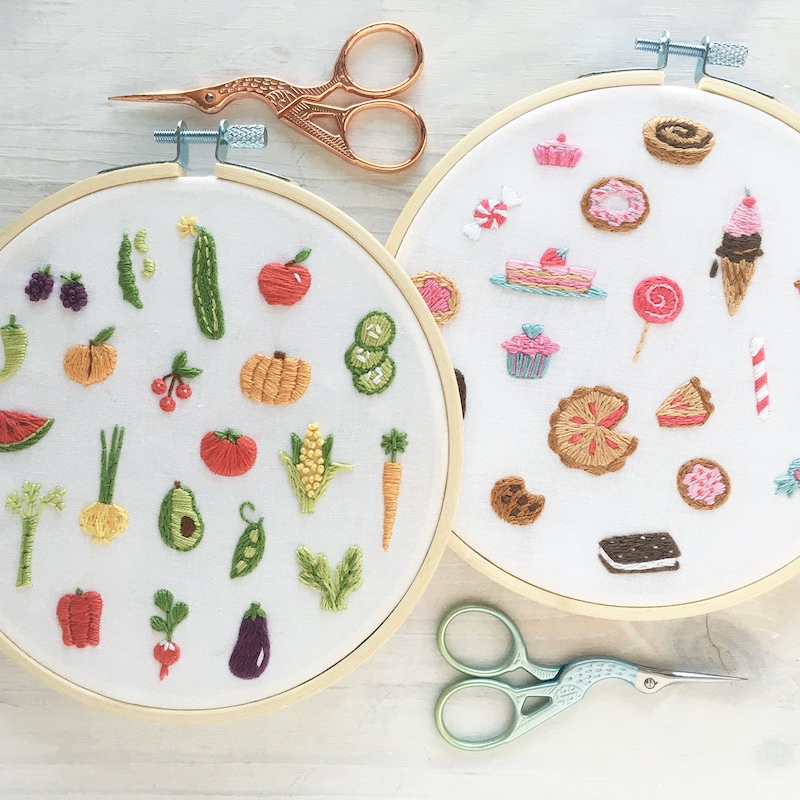 Hoop Food Embroidery - Etsy
