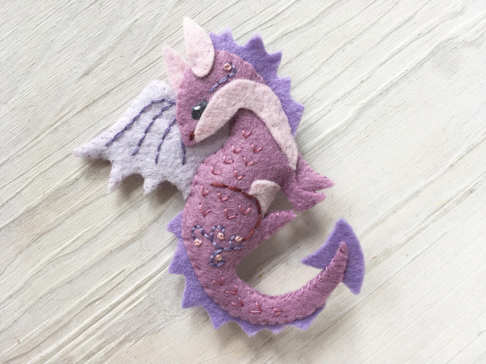 Felt Dragons PDF Pattern Download SVG File Mini Plush Sewing - Etsy Australia