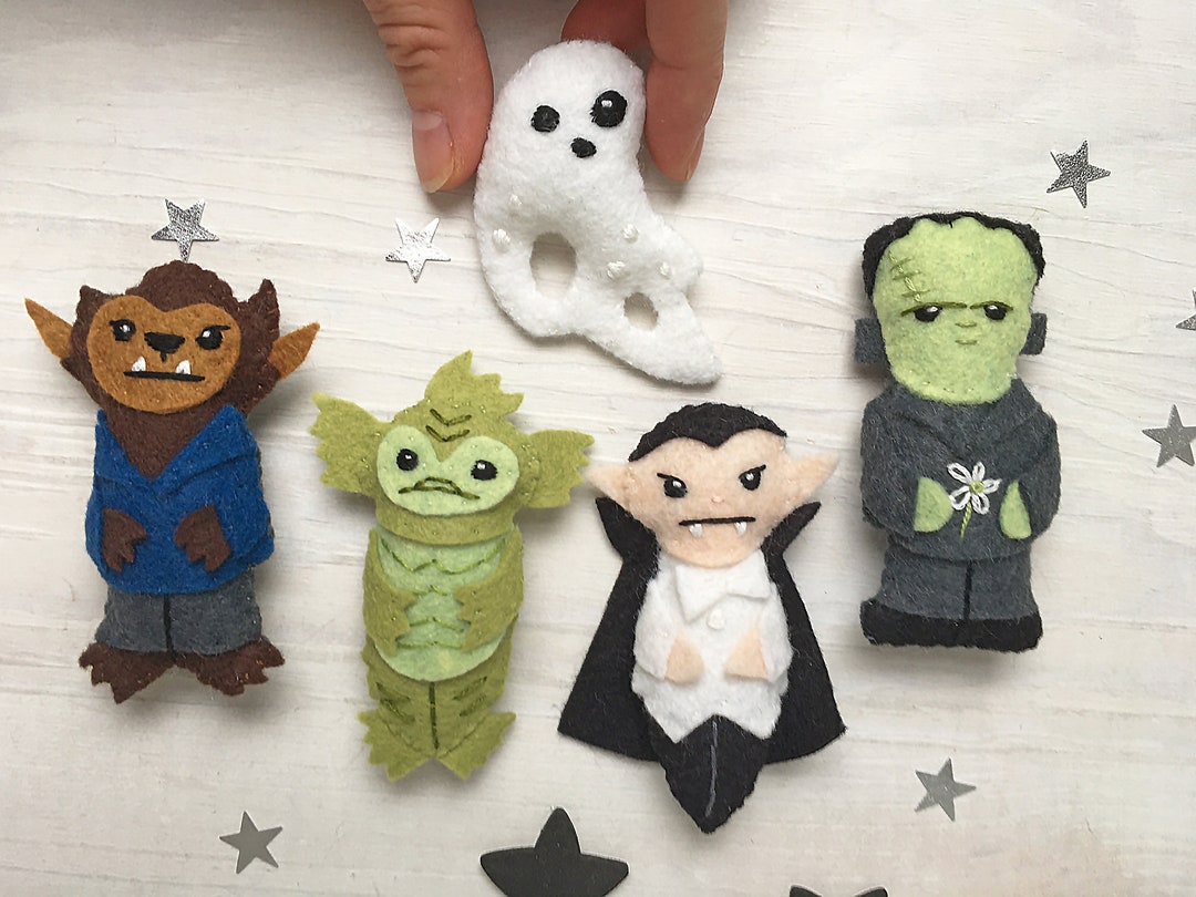Movie Monsters Set 1 Halloween Plush Sewing Pattern PDF Download, SVG ...