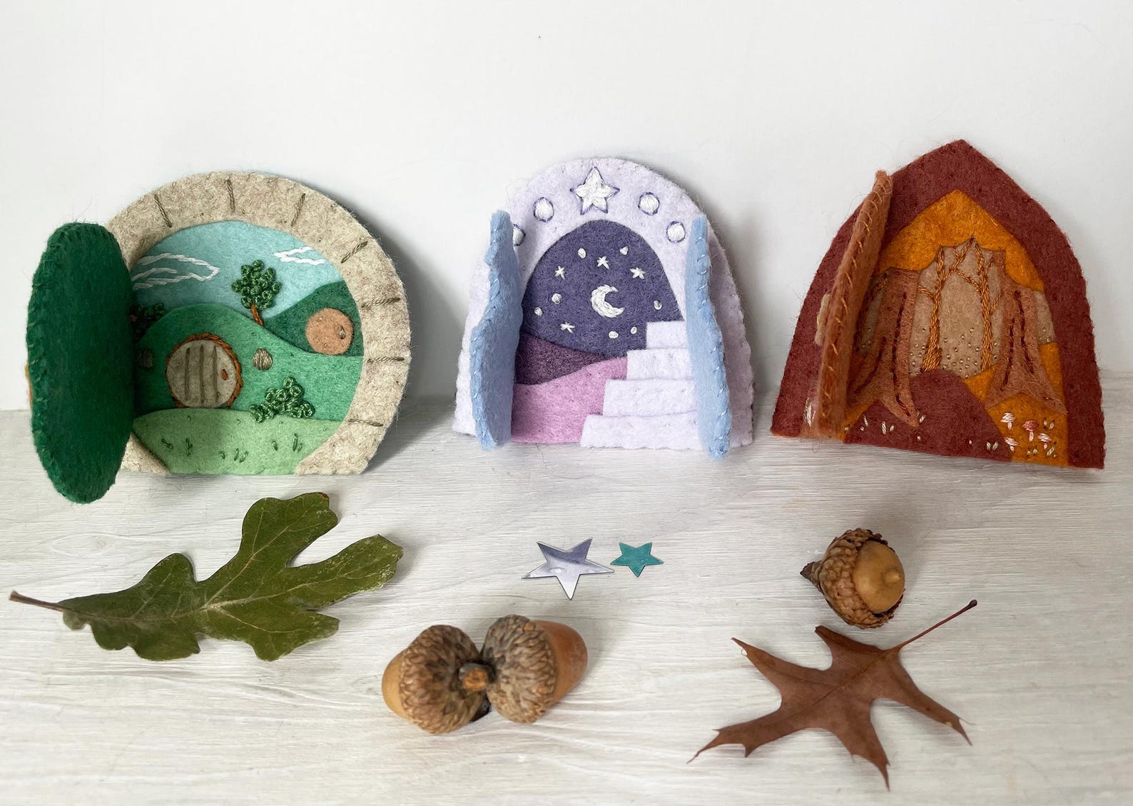 Secret Doors Felt Ornament Pattern PDF Downloads, Fairy Door - Etsy