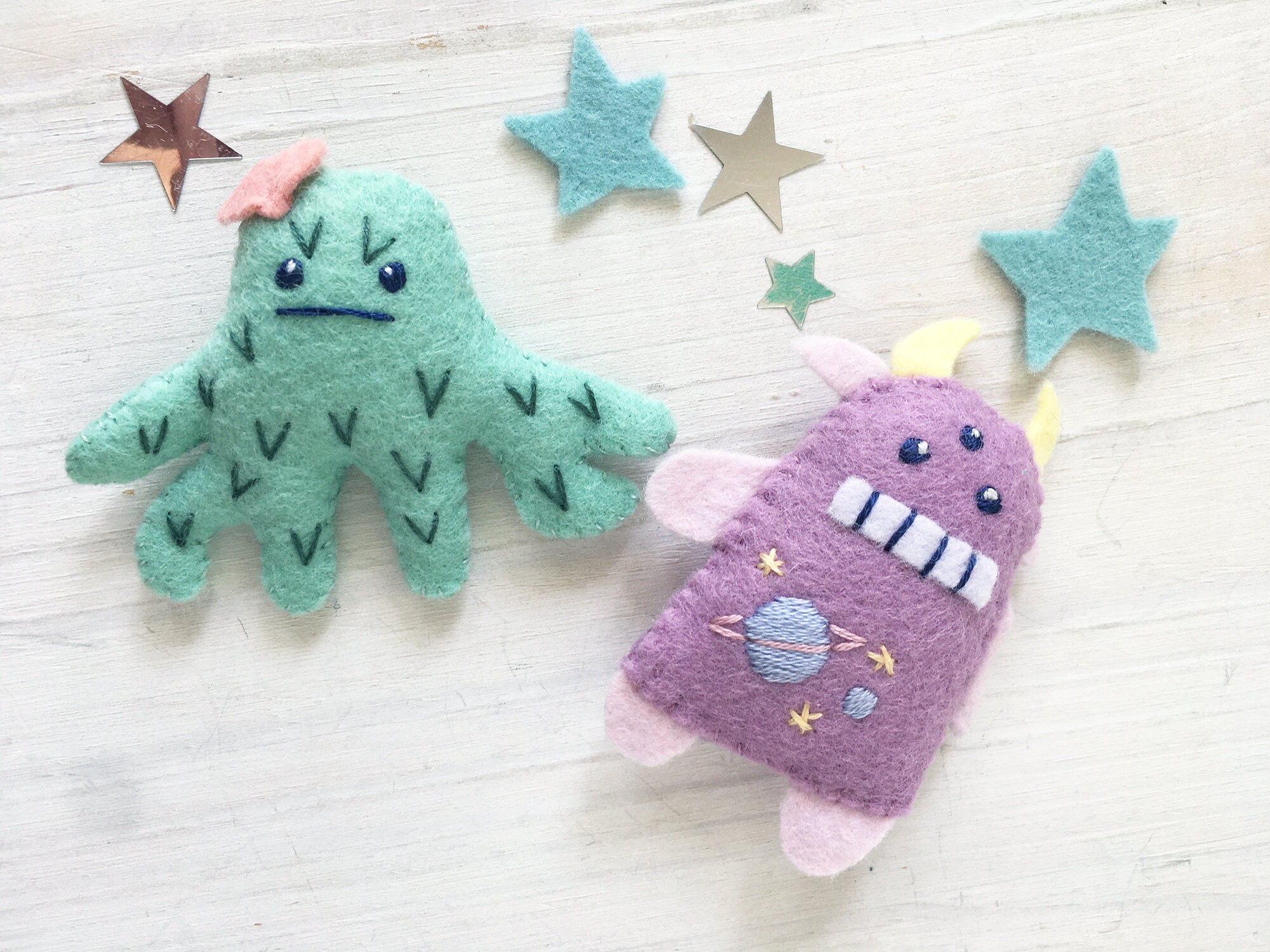 Aliens and Monsters Plush Sewing Pattern PDF Download SVG - Etsy