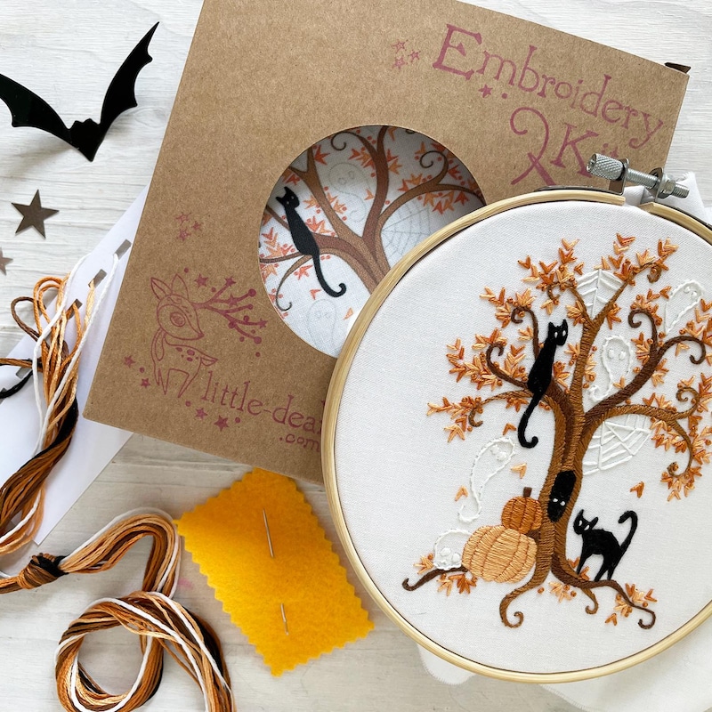 Fall Embroidery Kits - Etsy