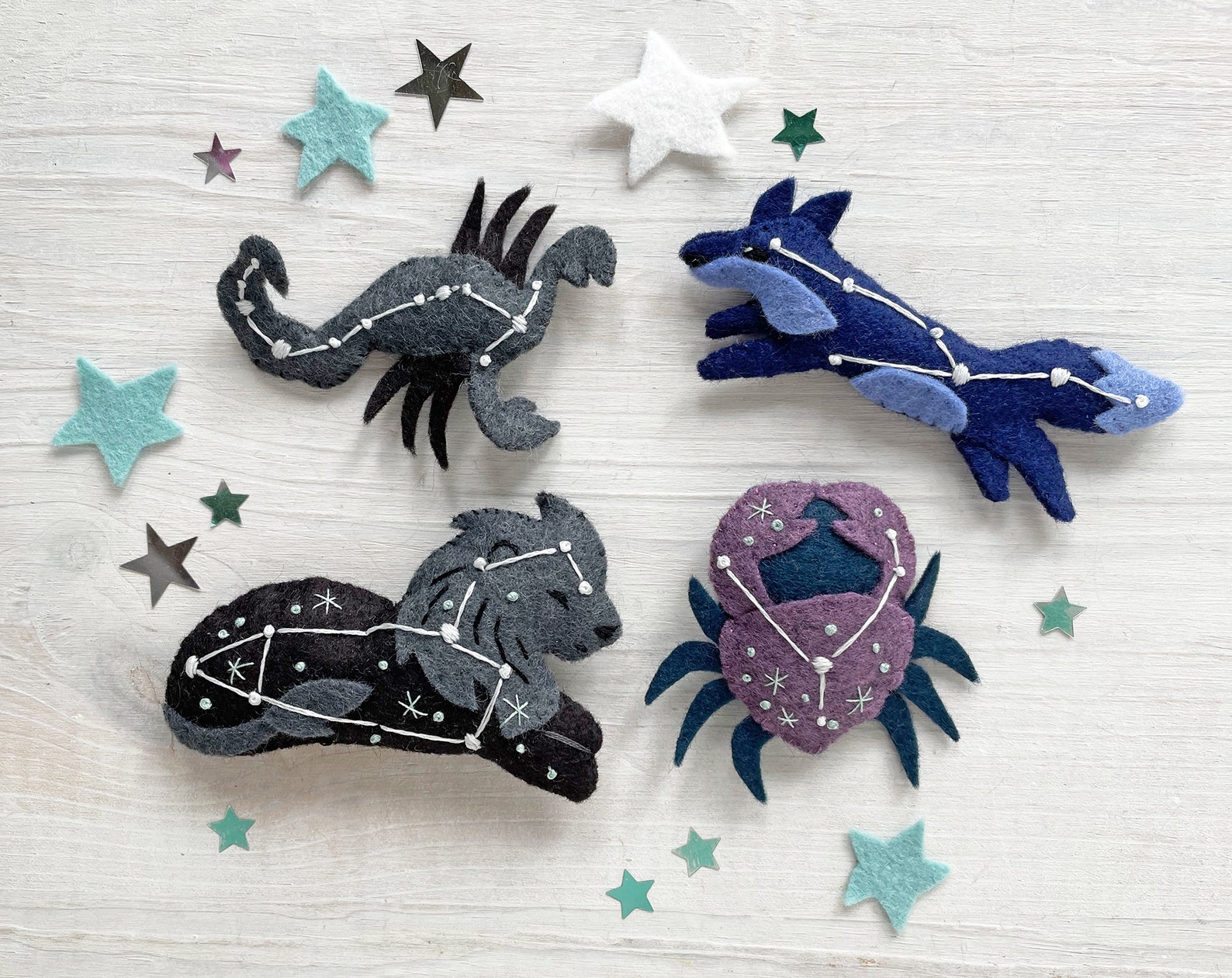 Constellation Animals Set 3 Sewing Pattern PDF Download, Celestial ...
