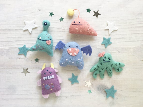 Aliens and Monsters Plush Sewing Pattern PDF Download SVG - Etsy
