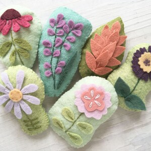 Felt Flower Appliqué Sewing Pattern PDF Download, Felt Plants ...