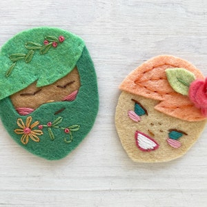 Friendly Faces Felt Plush Sewing Pattern, Make Your Own Custom Portrait ...