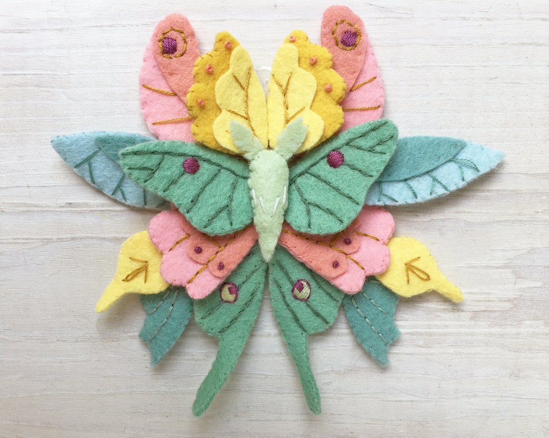 Felt Butterfly Wings Sewing Pattern PDF Download, Spring Butterflies ...