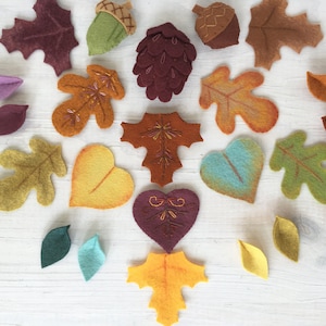 Felt Leaves Sewing Pattern PDF Download, Felt Plants, Garland, Wreath ...