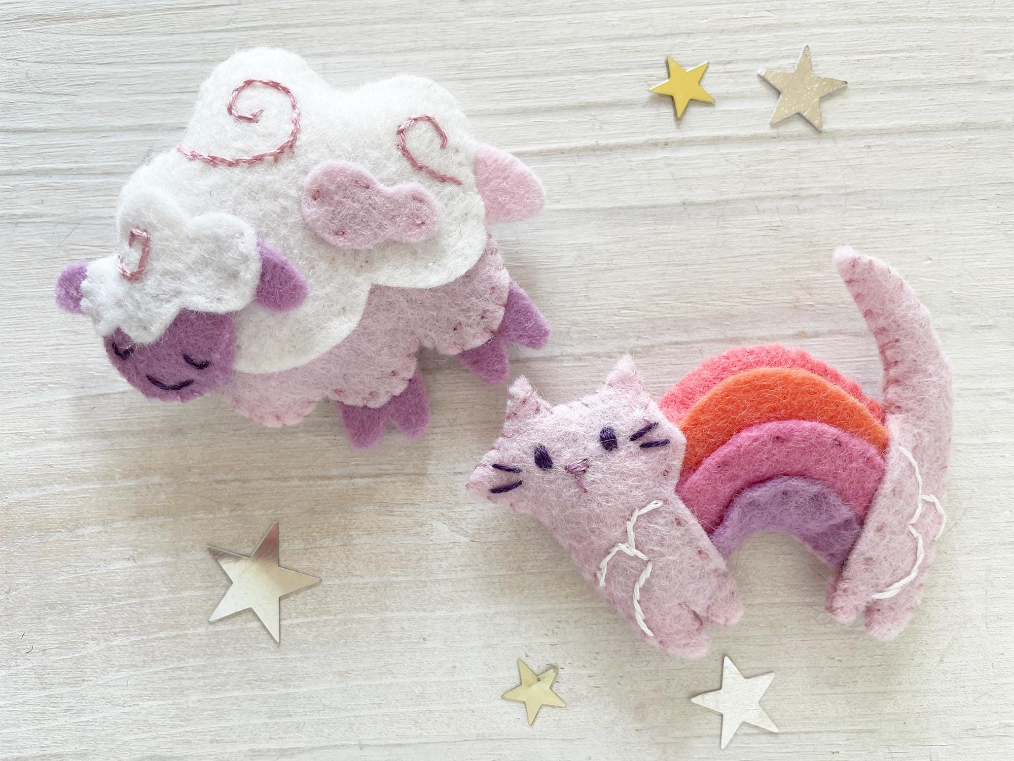 Felt Celestial Sky Creatures Fantasy Animals PDF Pattern Download, SVG ...