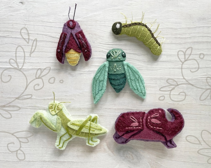 Spring Felt Beetle PDF Pattern Download, Sewing Tutorial - Etsy Australia