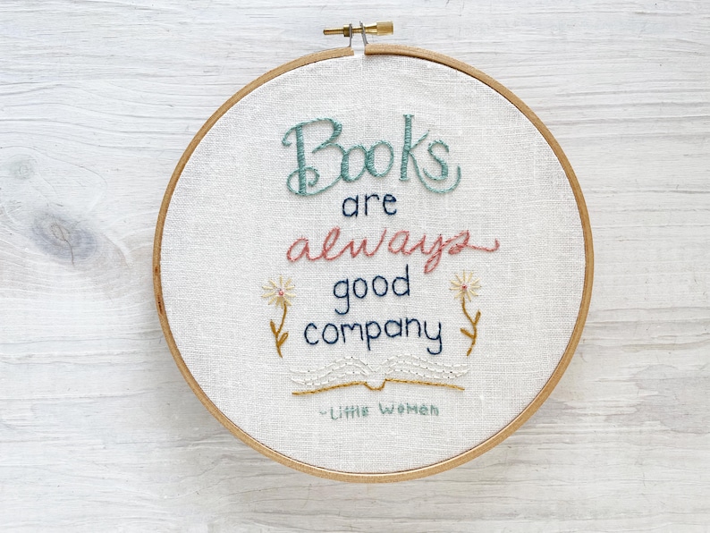 Book Lover's Embroidery, Doodle Stitching Iron-on Embroidery Book by ...
