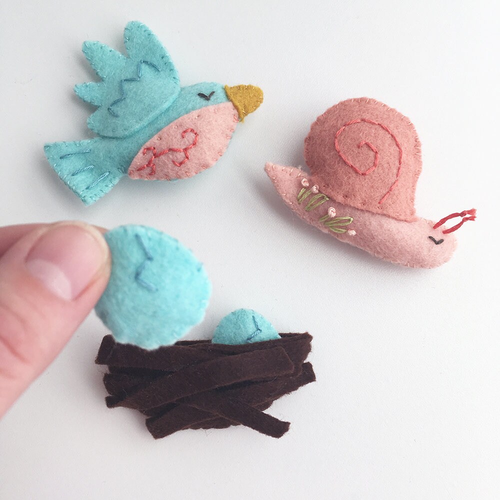 Woodland Creatures Set 3 Felt Animals Plush Sewing Pattern - Etsy