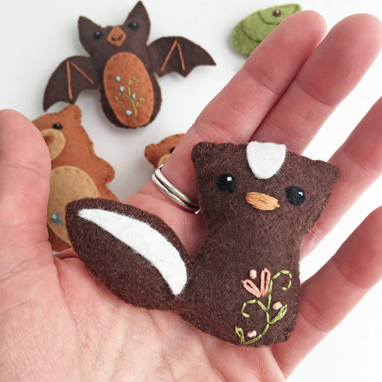 Woodland Creatures set 4 Felt Animals Sewing Pattern Plush | Etsy