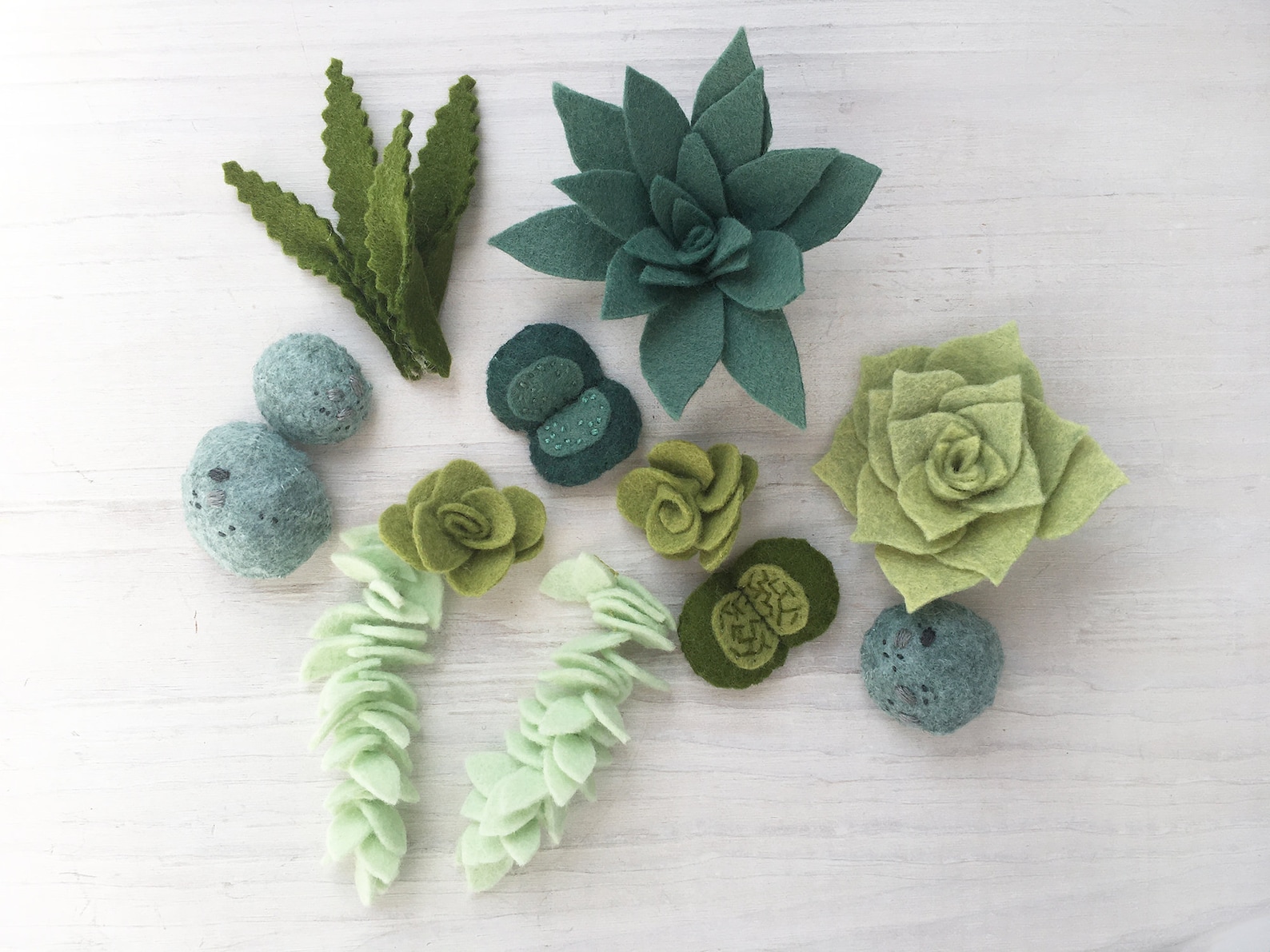 Felt Succulents Cactus Sewing Pattern PDF Download, Felt Plants ...