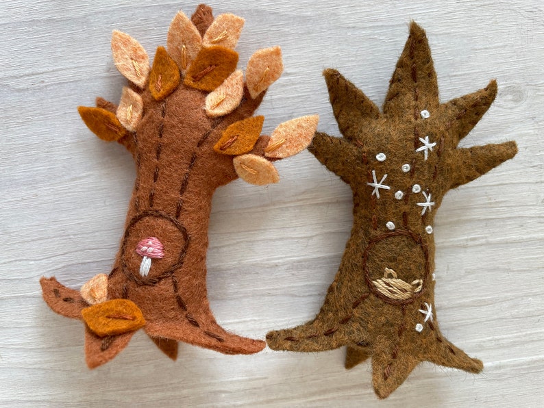 Little Seasons Trees Sewing Pattern PDF Download, Spring Summer Autumn ...