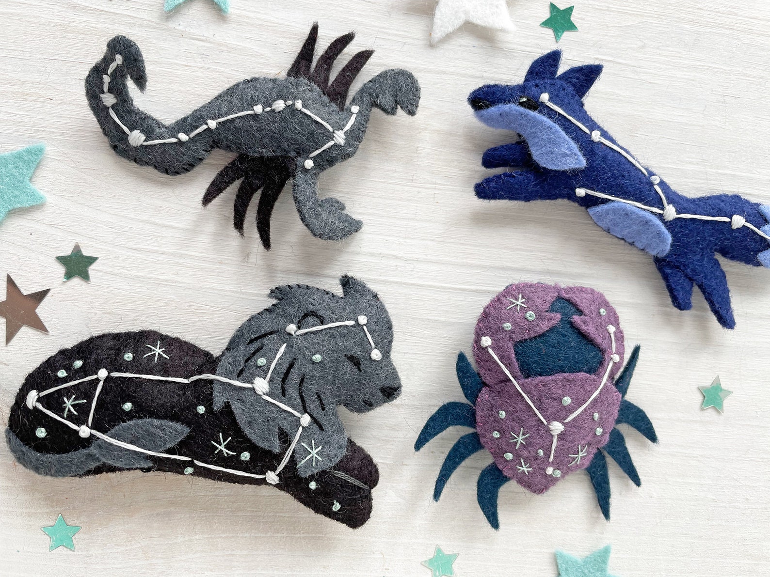 Constellation Animals Set 3 Sewing Pattern PDF Download, Celestial ...