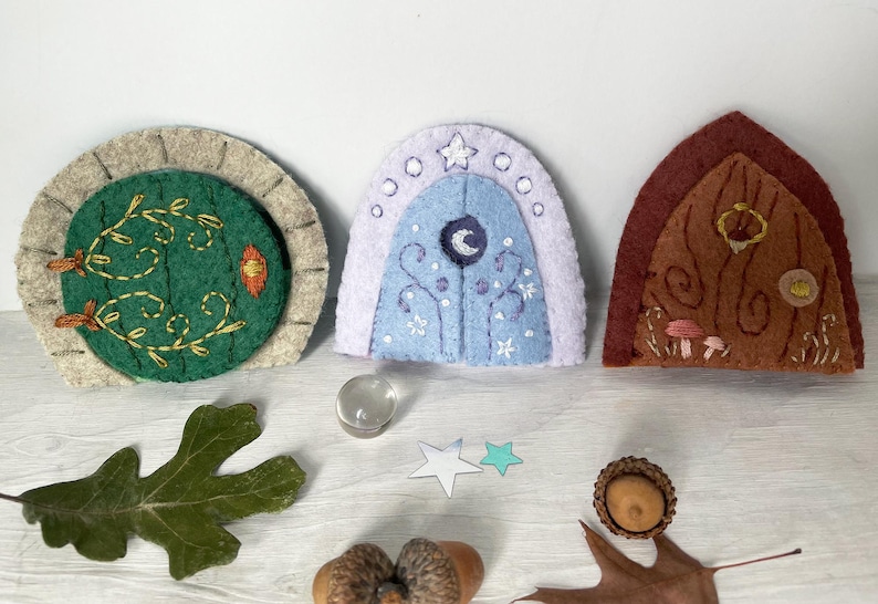 Secret Doors Felt Ornament Pattern PDF Downloads, Fairy Door - Etsy