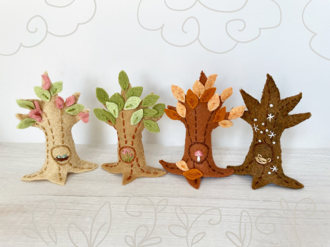 Little Seasons Trees Sewing Pattern PDF Download, Spring Summer Autumn ...