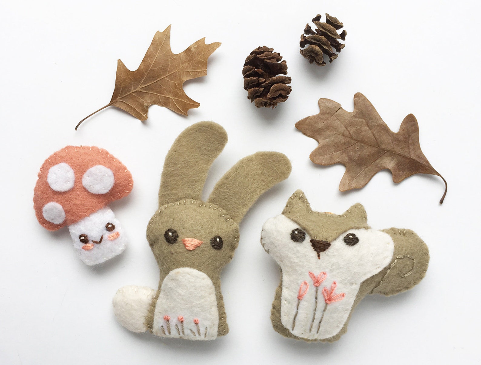 DIY Mini Felt Animals Sewing Kit, Make Your Own Woodland Bunny ...