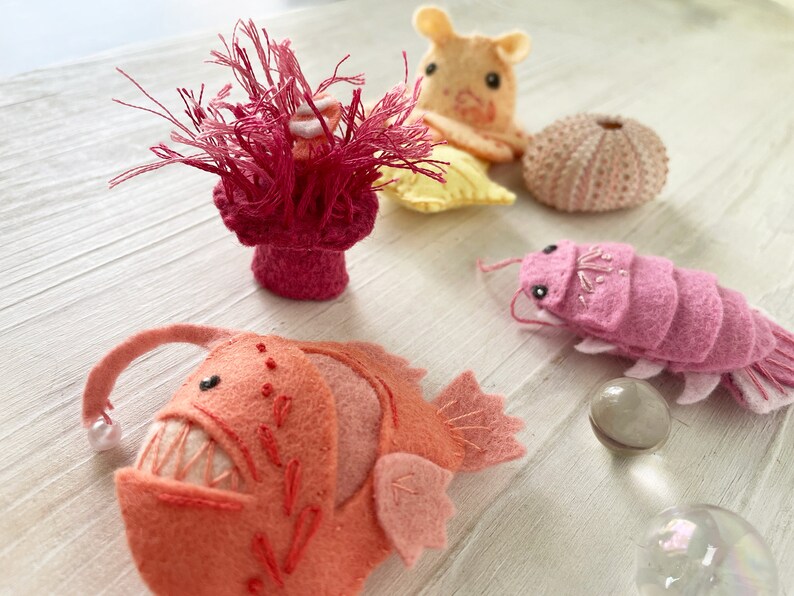 Felt Deep Sea Creatures PDF Pattern Download, Beach Decor, Plush Sewing ...