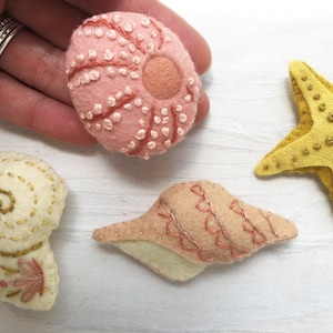 Felt Seashells PDF Pattern Download, Beach Decor, Plush Sewing Pattern ...