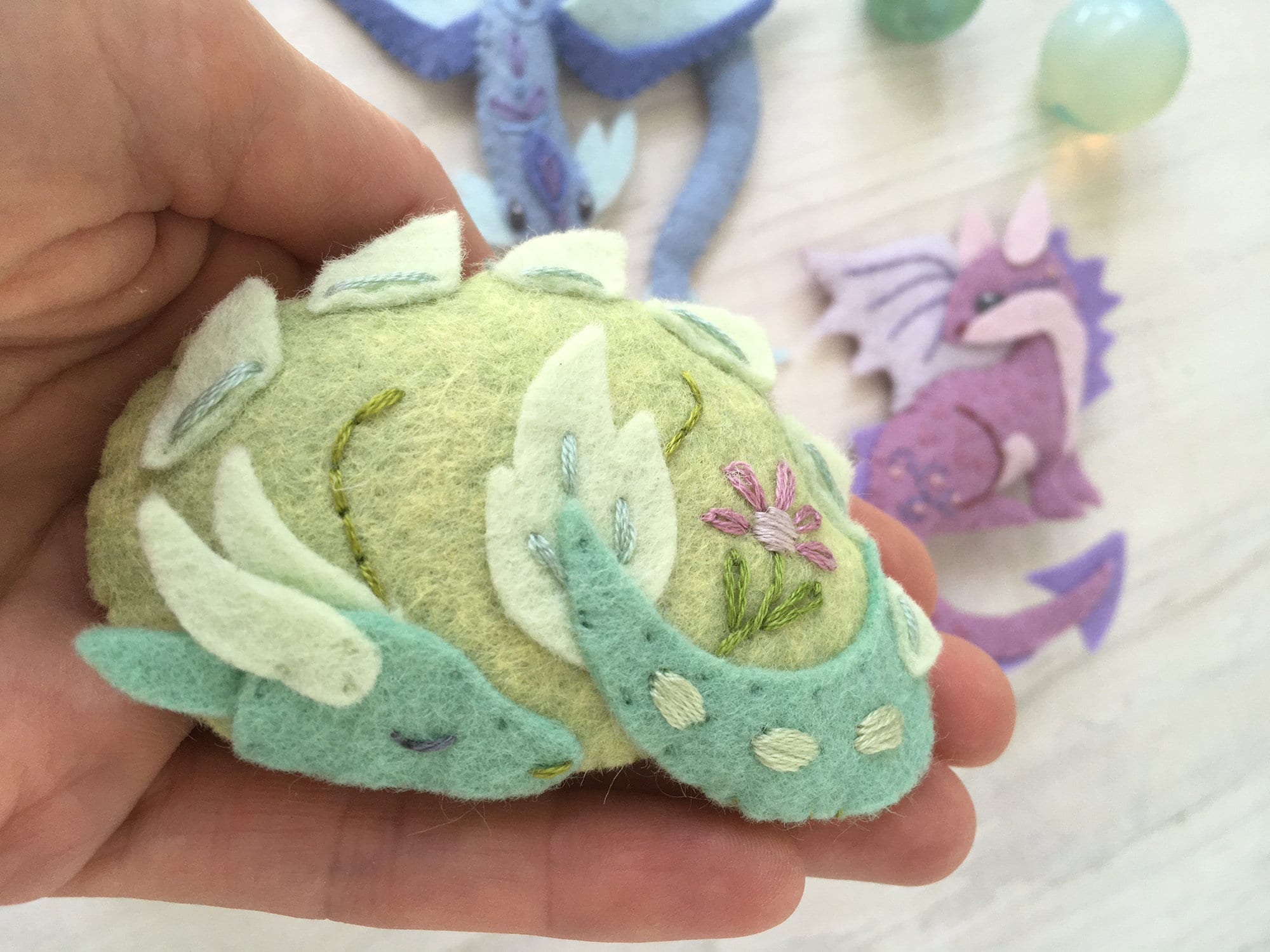 Felt Dragons PDF Pattern Download SVG File Mini Plush Sewing - Etsy UK