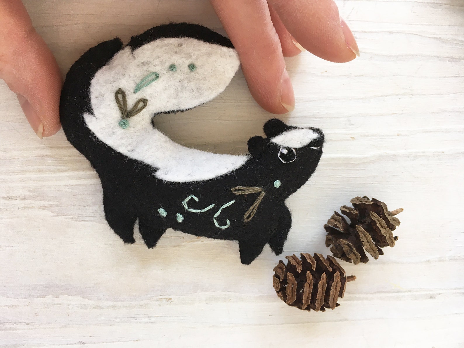 Bear, Skunk, Beaver Felt Animals Sewing Pattern PDF for Plush Woodland ...