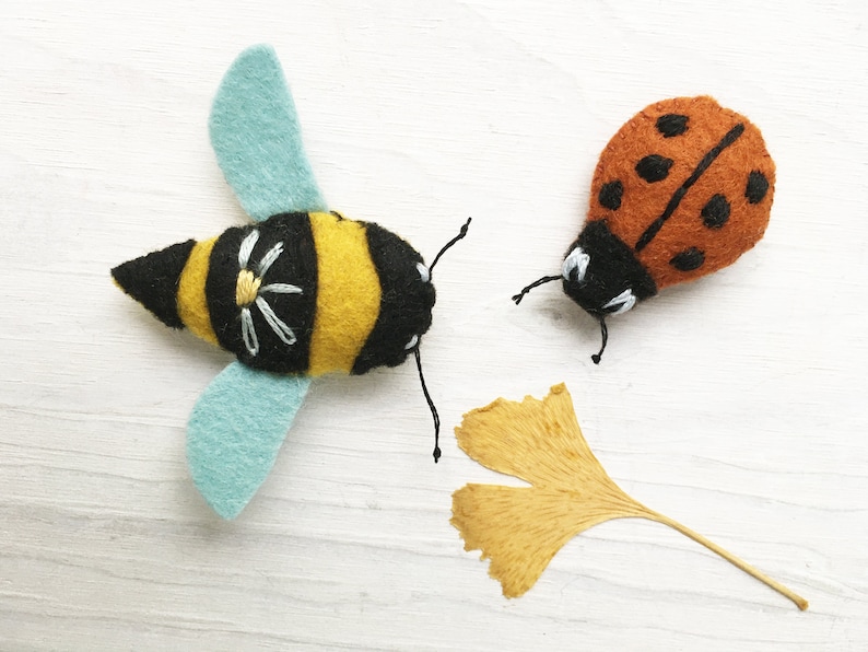 Beautiful Bugs Sewing Pattern PDF Download, Felt Animals, Butterfly ...