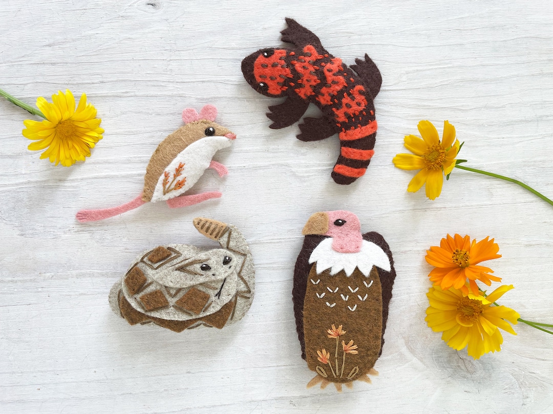Desert Creatures Felt Animals Sewing Pattern PDF Download, Plush ...