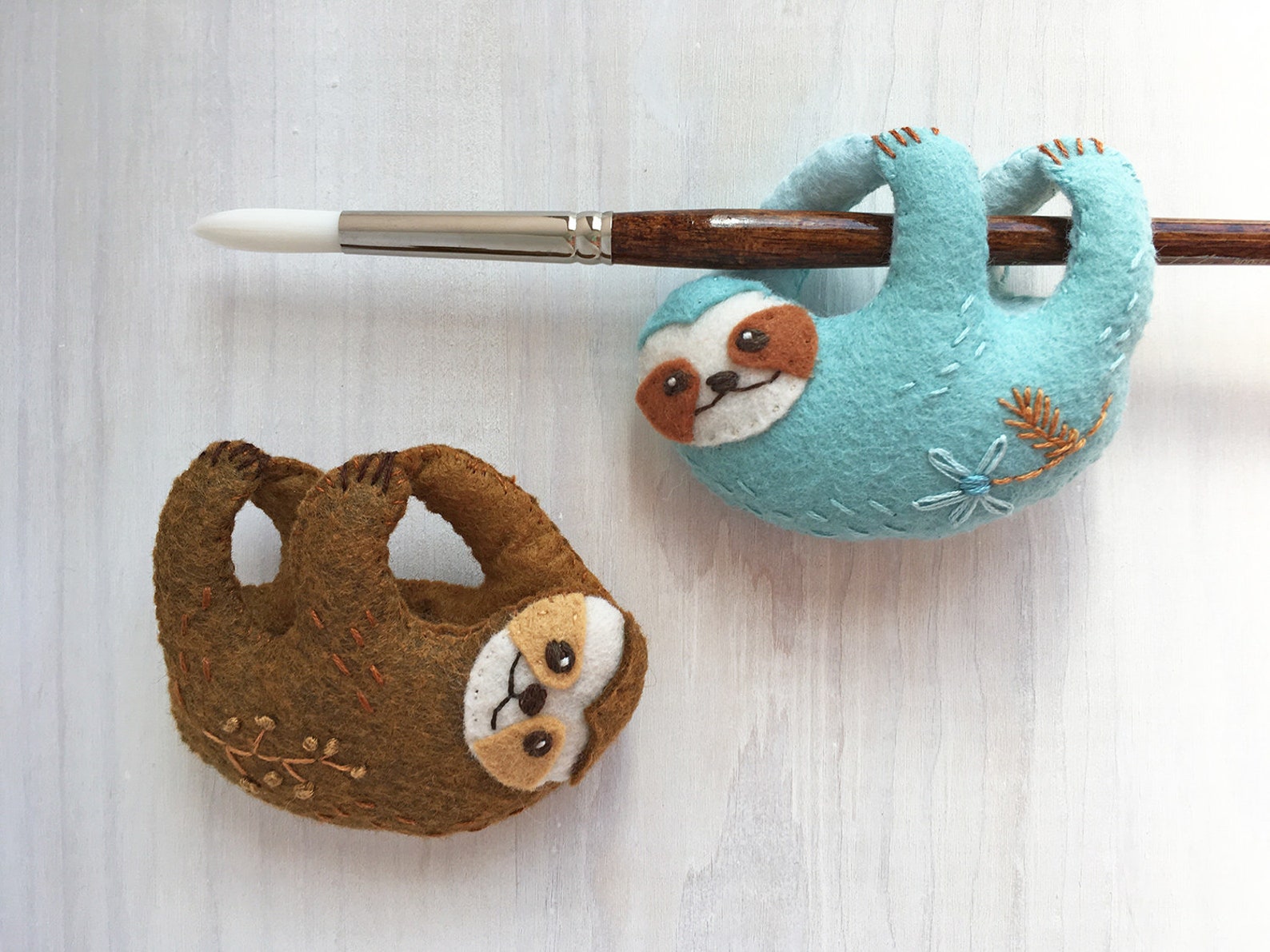 Felt Sloth Plush Sewing pattern felt toy PDF Digital | Etsy