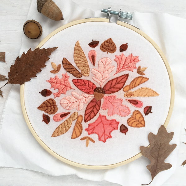 Fall Embroidery Pattern Pdf - Etsy